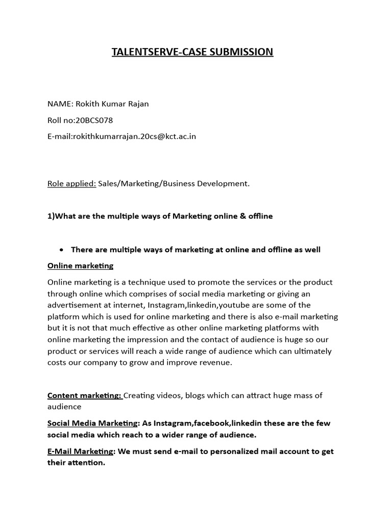 Talent Serve | PDF | Popular Culture & Media Studies | Social Media