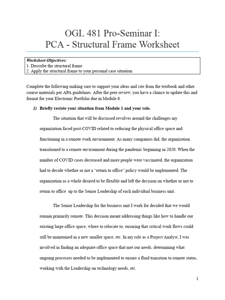Structural Frame Worksheet 1-21-24 Website | PDF | Leadership | Business