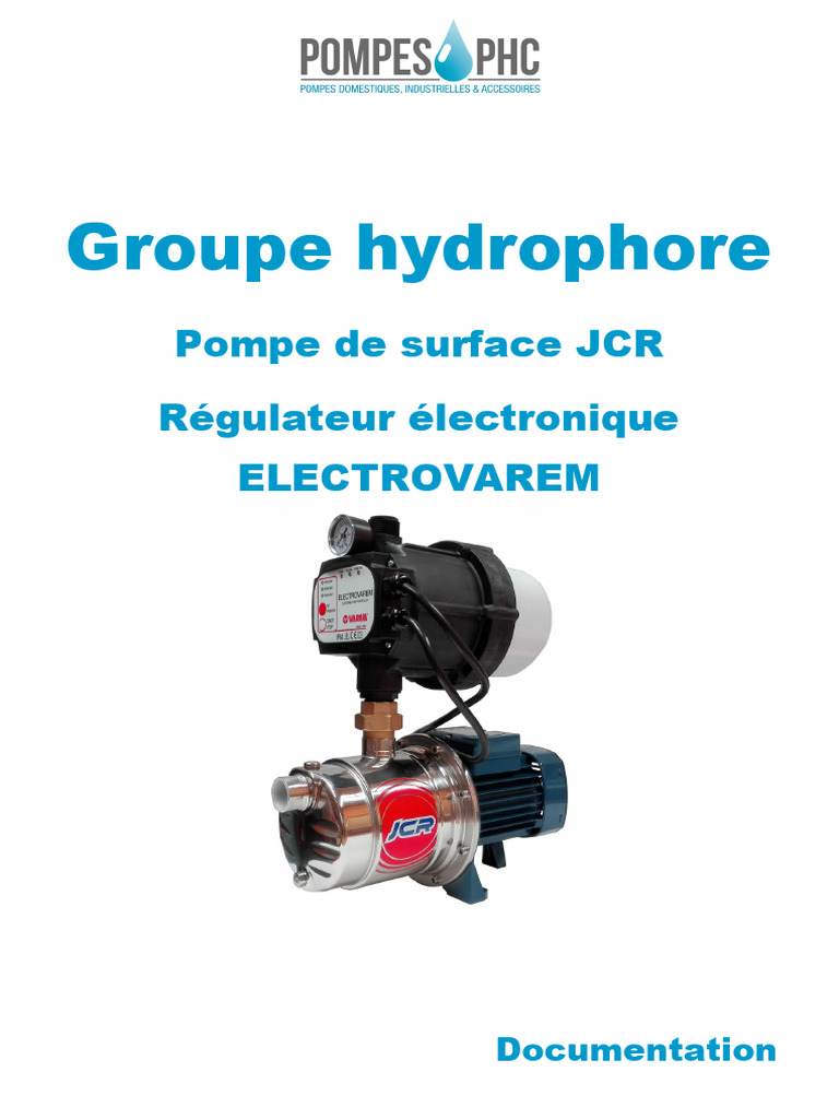 Fonctionnement des groupes hydrophores | PDF | Pompe | Robinet (plomberie)