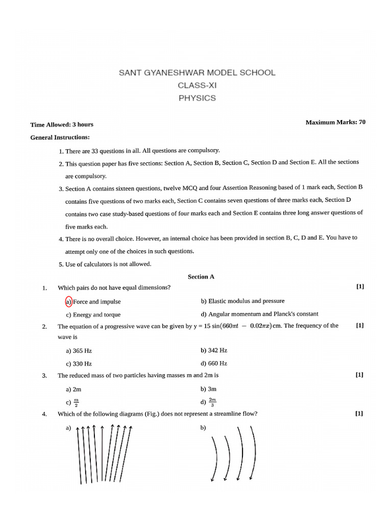 Physics Final Term Xi | PDF