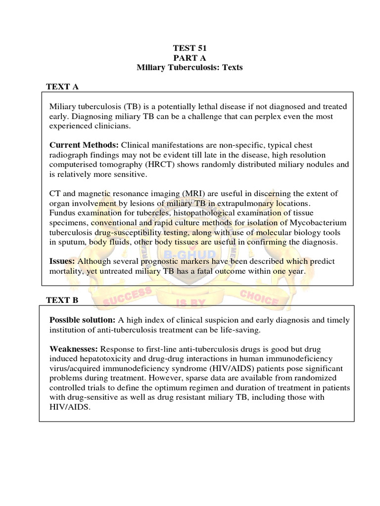 Miliary TB R) | PDF | Tuberculosis | Meningitis