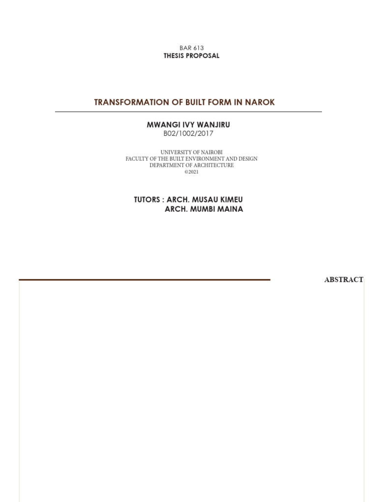 Chapter 1 & 2 Mwangi Ivy W | PDF | Data | Field Research