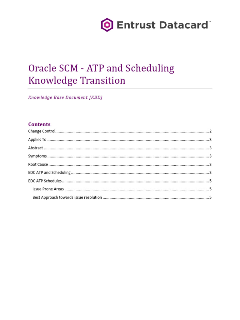 ATP and Scheduling KT - KBD | Download Free PDF | Inventory | Demand