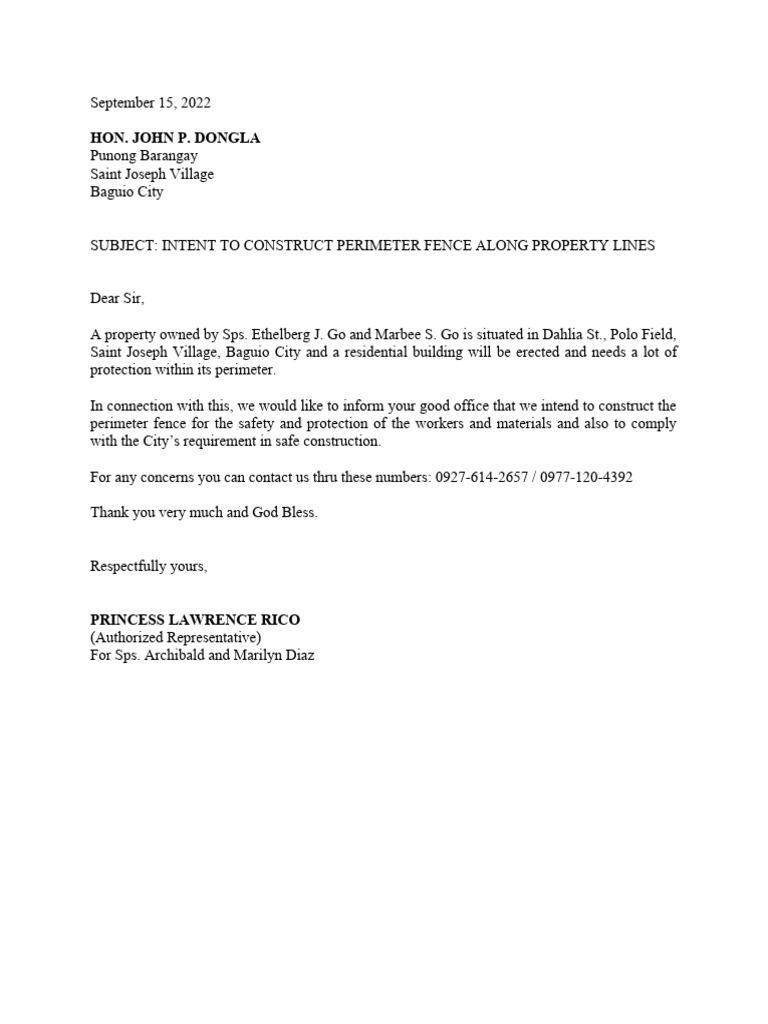 Letter To Construct | PDF