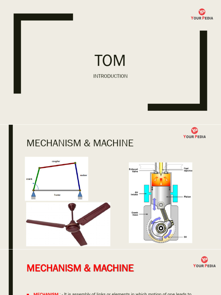 TOM - Materials | PDF | Machines | Kinematics