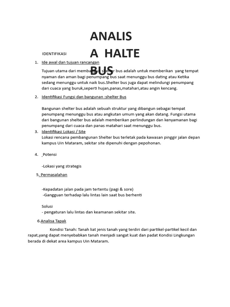 IDENTIFIKASI Haltee Buss | PDF