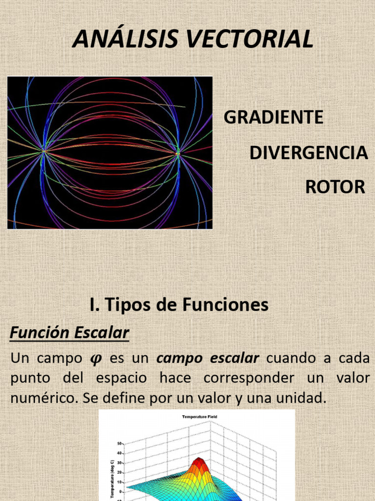 Presentación Análisis Vectorial | PDF | Escalar (Matemáticas) | Vector Euclidiano