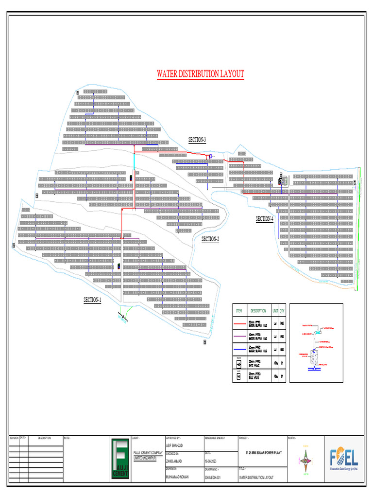 300-Mech-001-Water Distribution Layout | PDF | Building Materials | Tools