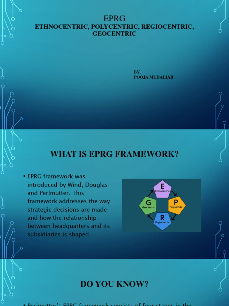 Eprg Framework | PDF