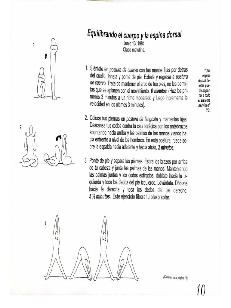 10 - Equilibrando El Cuerpo y La Espina Dorsal | PDF
