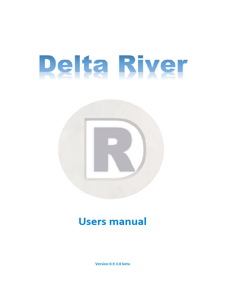 DeltaRiver User Manual Overview | PDF | Keyboard Shortcut | Computing