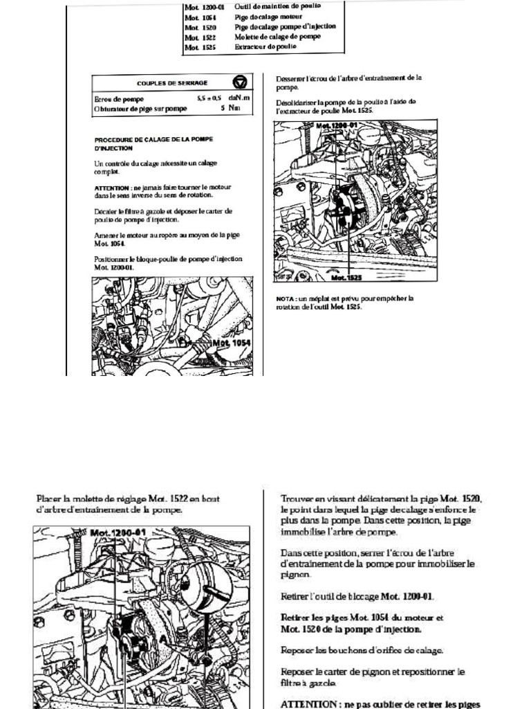 Calage Pompe Epic 3 | PDF