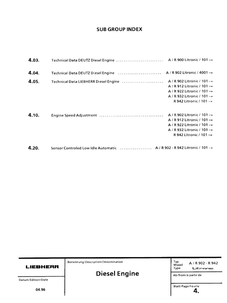 04 - Engine R900 Litronic | PDF