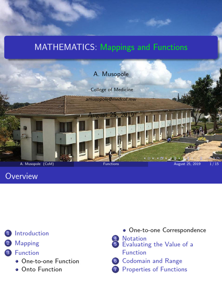 Functions | PDF | Function (Mathematics) | Functions And Mappings