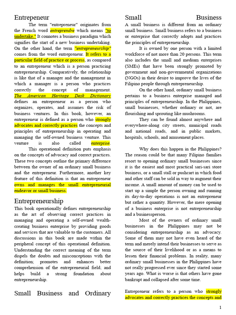 Entrepreneur | PDF | Entrepreneurship | Wealth