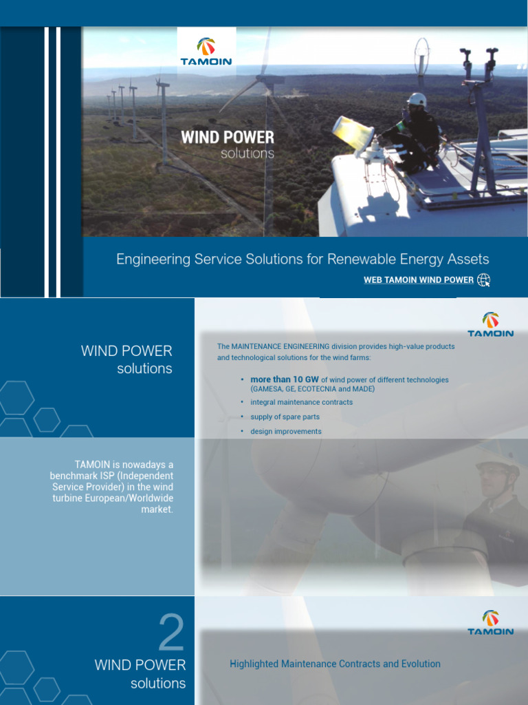 TAMOIN Wind Power Solutions - en - R220325 | PDF | Wind Power | Wind Turbine