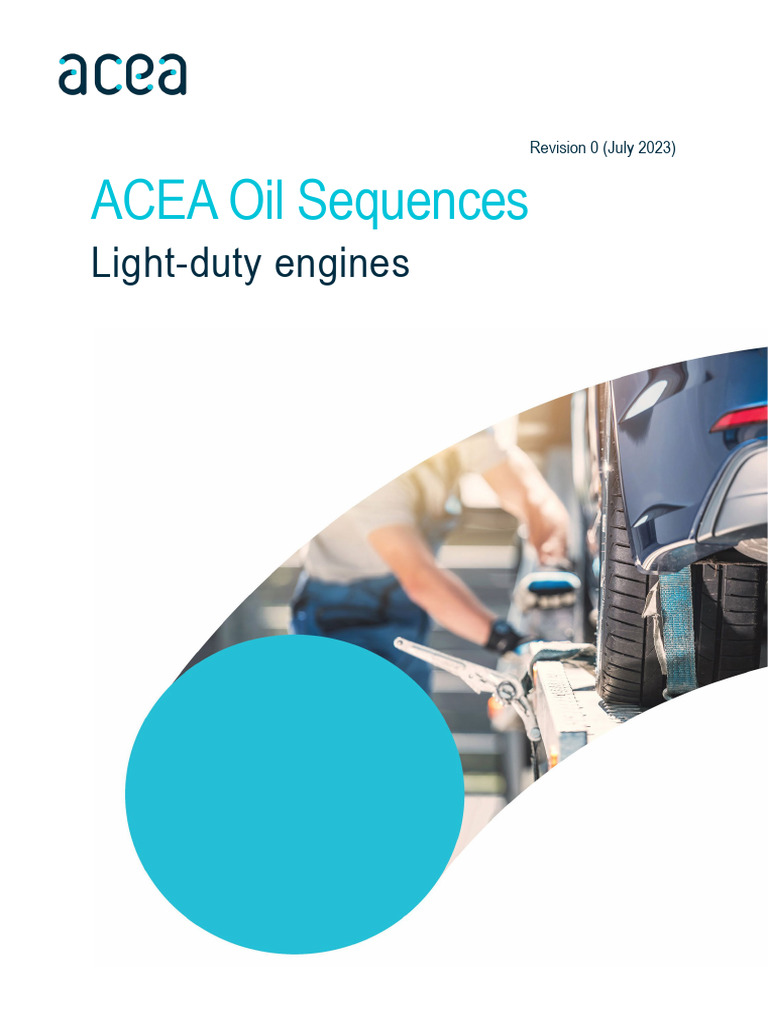 2023 ACEA Oil Sequences Light-Duty Engines | PDF | Motor Oil | Diesel Engine