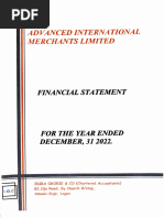 Statement of Affairs Sample | PDF | Audit | Expense