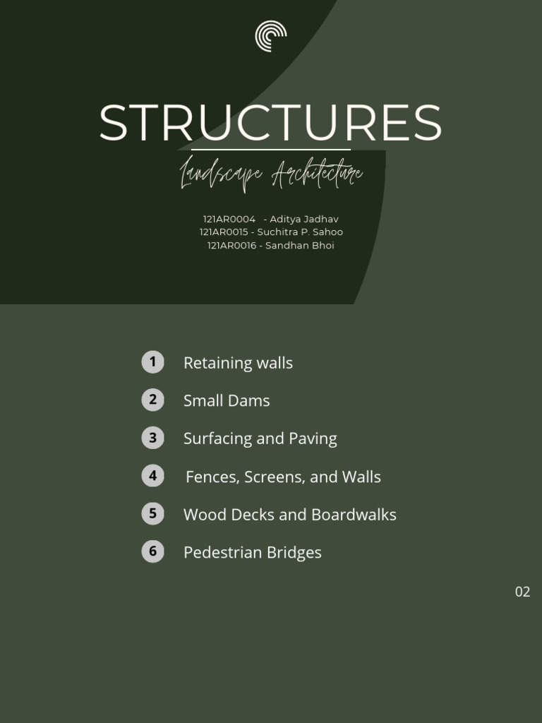 LANDSCAPE DESIGN STRUCTURES From Time-Saver Standards For Landscape ...