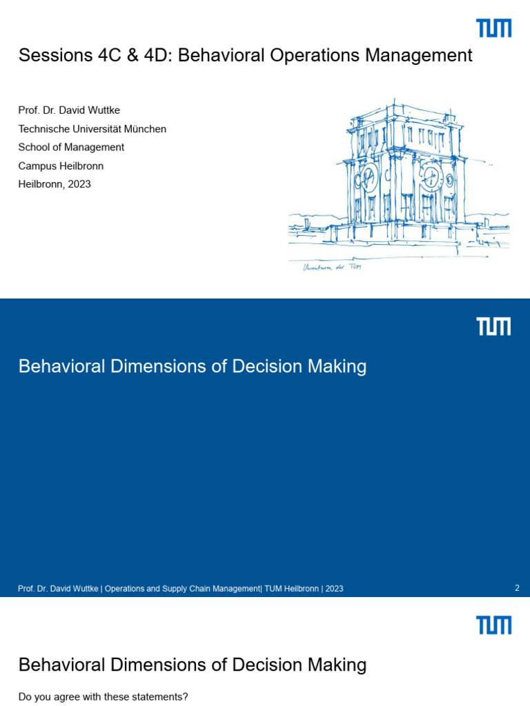 TUM SCM 2023 4CD BOPs | PDF | Decision Making | Mathematical Optimization