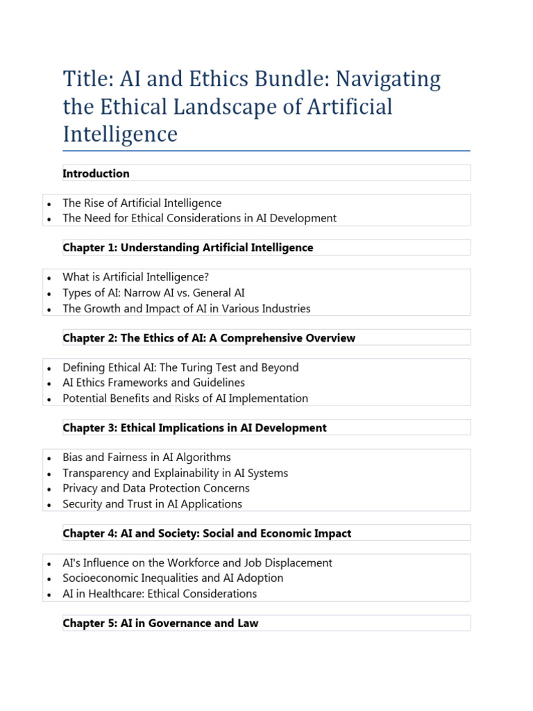 AI and Ethics Bundle | PDF | Artificial Intelligence | Intelligence (AI ...