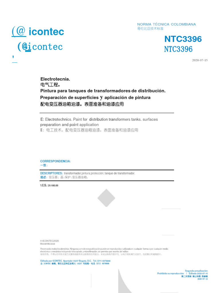 NTC3396 2020 ZH | PDF | Abrasivo | Pinturas