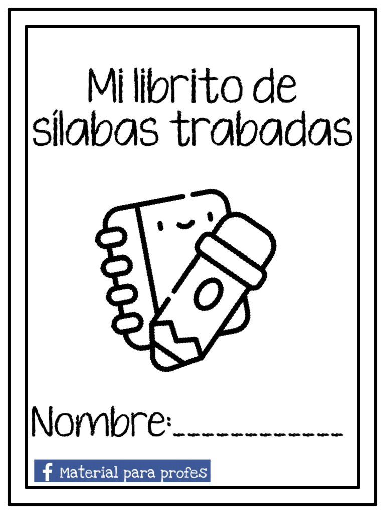 Mi Librito de Sílabas Trabadas | PDF