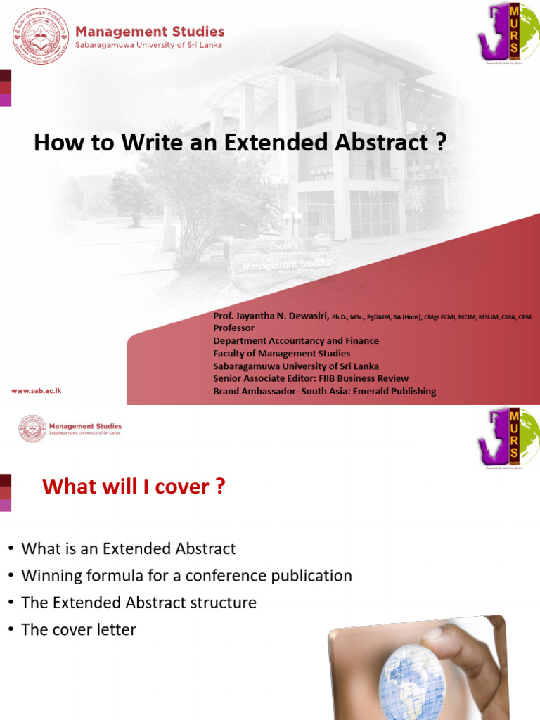 Handy Tips On How To Write An Impactful Extended Abstract | PDF | Search Engine Optimization | Data