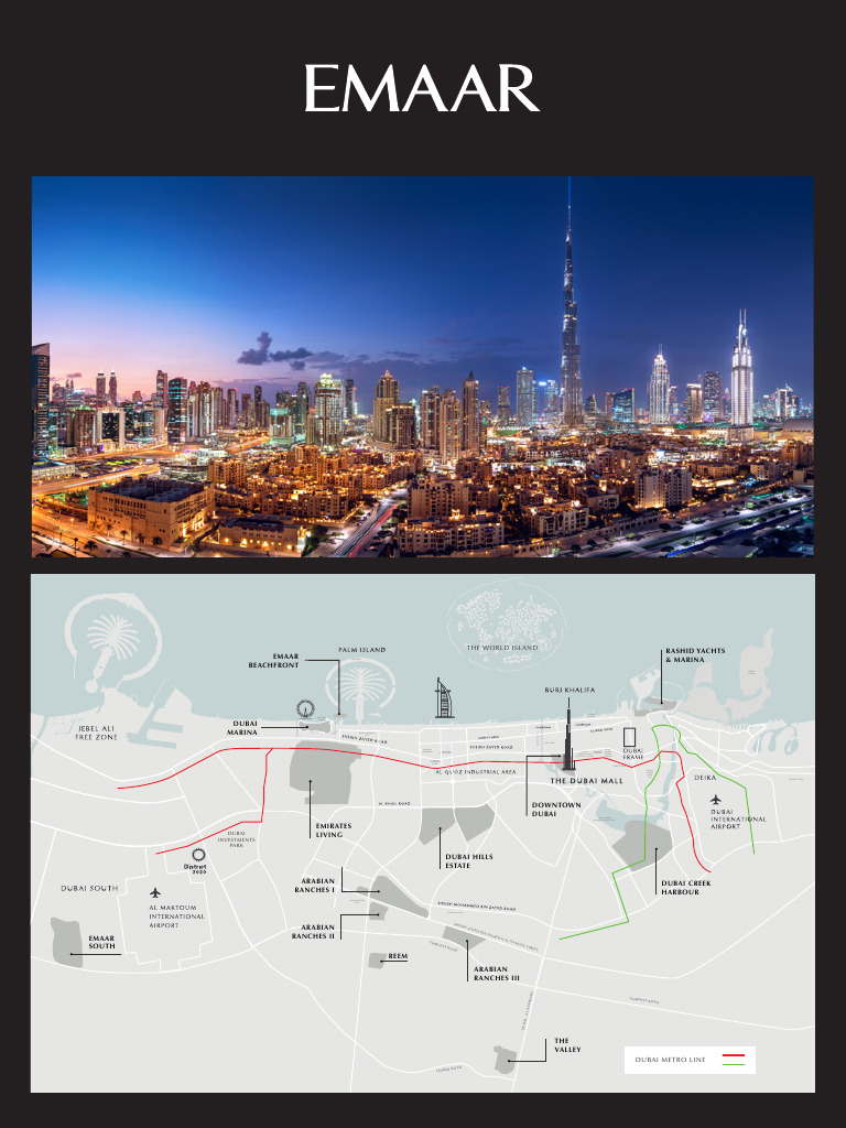 Emaar - Alll Masterplan Maps | PDF | Dubai | Buildings And Structures