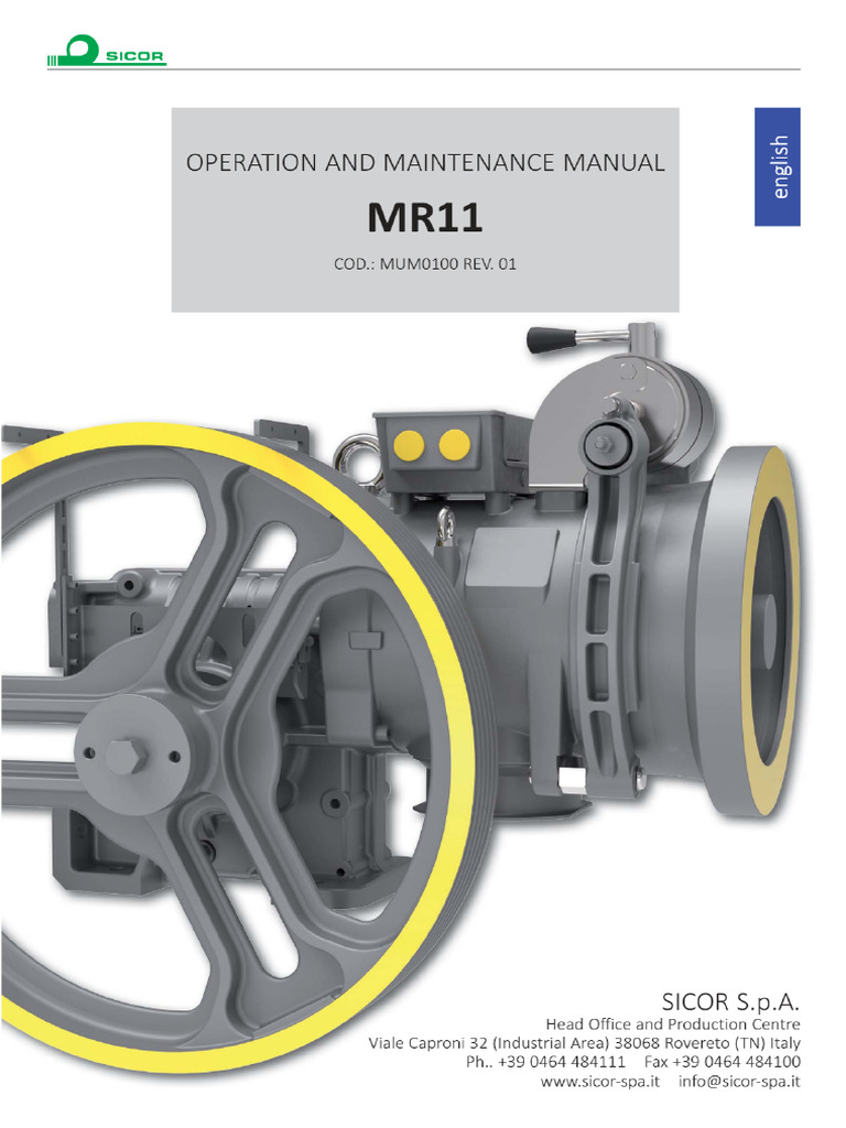 OPERATION AND MAINTENANCE MANUAL SICOR S.p.A. - Manualzz | PDF