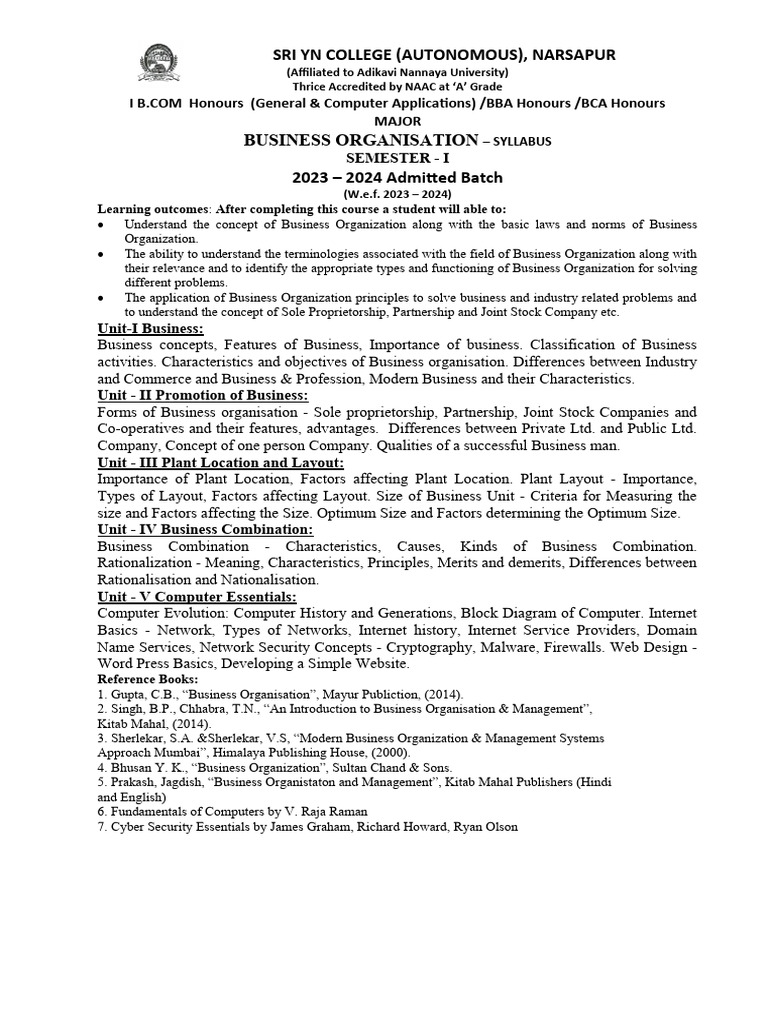 Business Organisation | Download Free PDF | Business | Computing