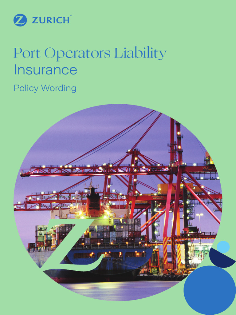 Port Operators Liability Insurance Policy | PDF | Liability Insurance ...