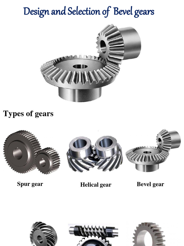 Design of Bevel Gear Lec 1 | PDF | Gear | Mechanics