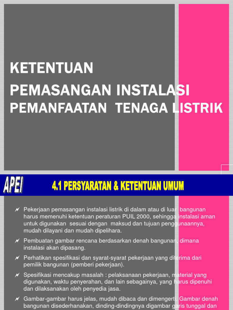 Pemasangan Instalasi | PDF