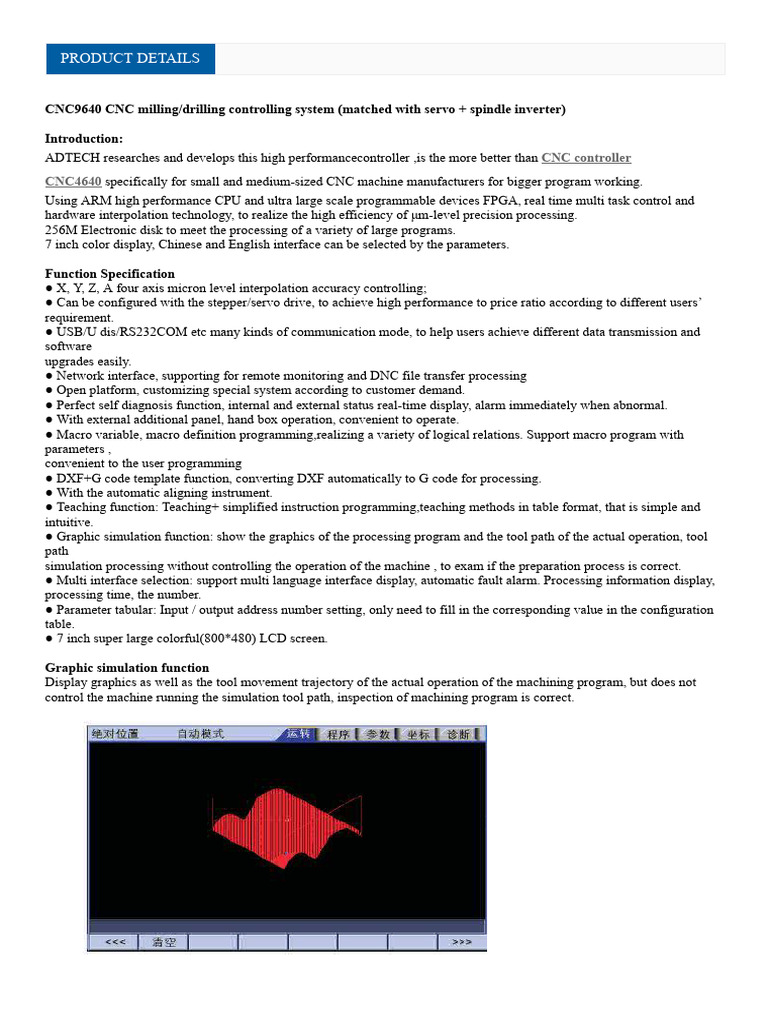 CNC 9640 | PDF | Computer Program | Programming