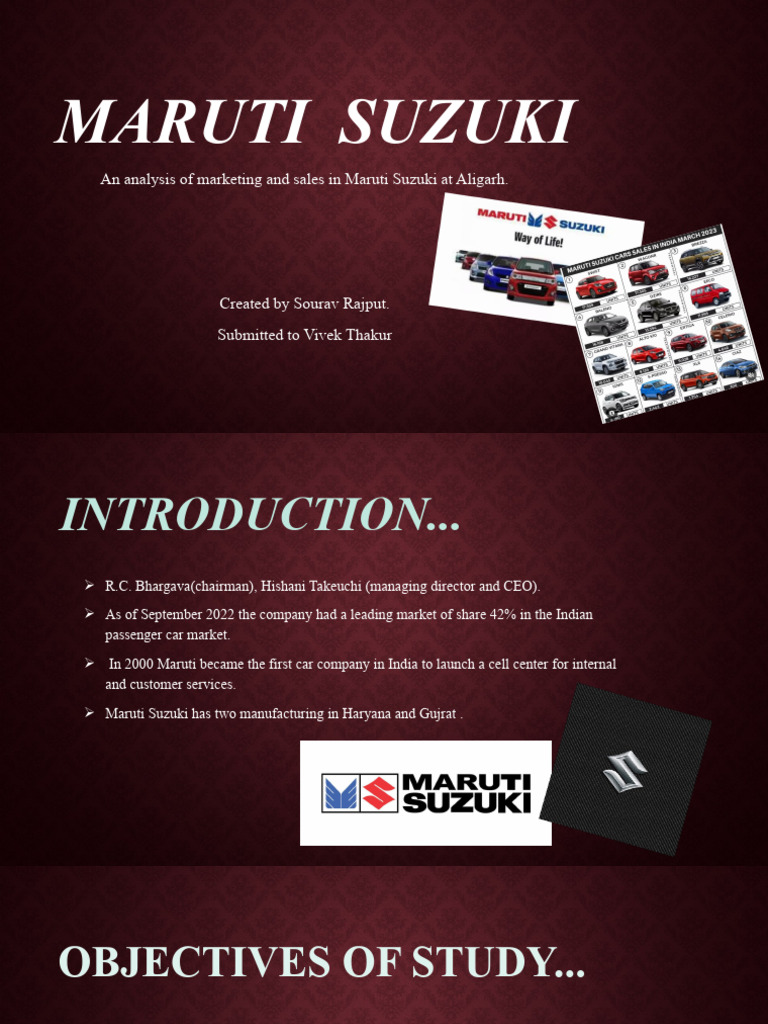 Maruti Suzuki | PDF