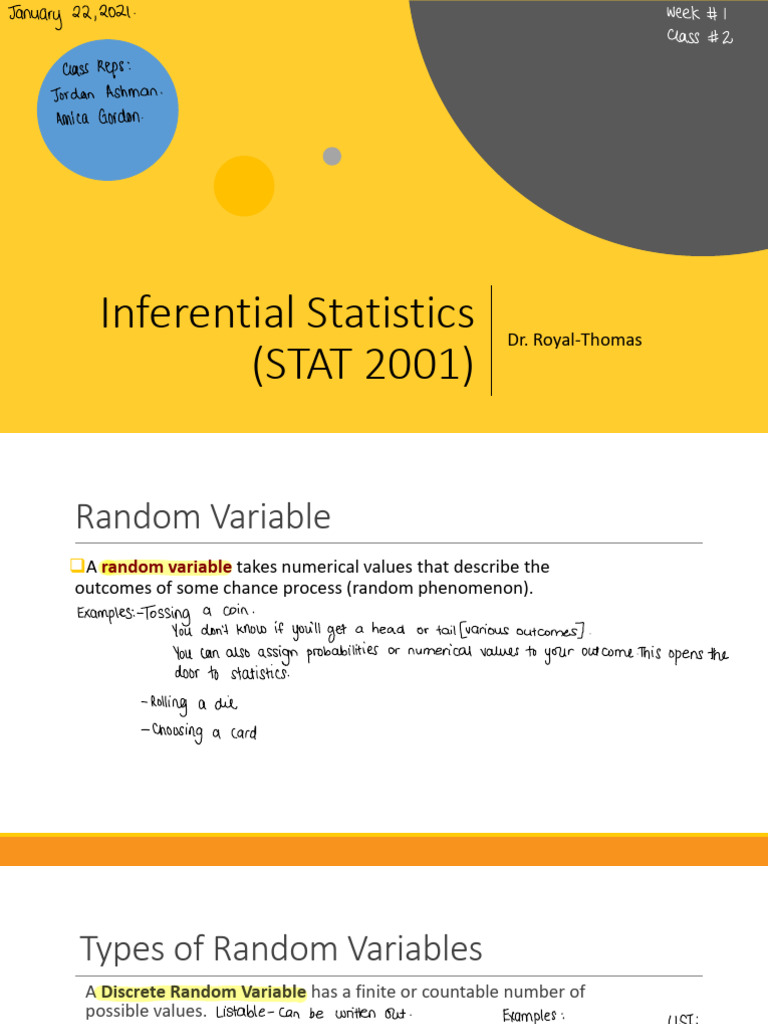 Inferential Statistics - Introduction - Lecture - Part1 - Real | PDF | Probability Distribution ...