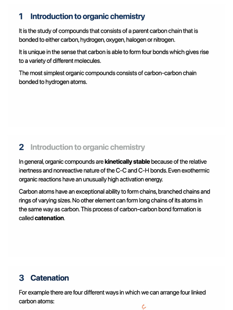 16 Introduction To Organic Chemistry Notes | PDF