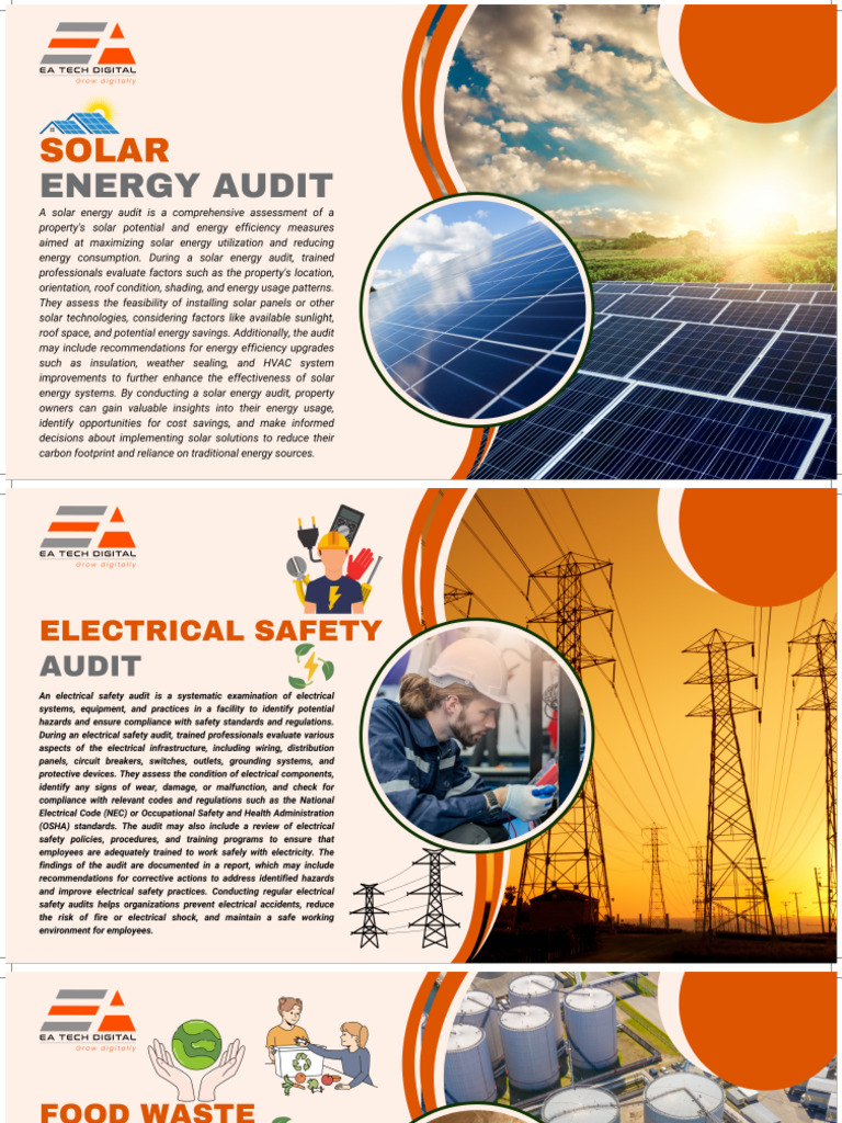 Orange and Green Modern Solar Energy Facebook Cover | PDF