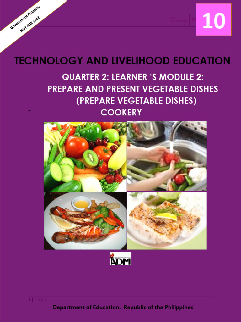 Tle 10 - Cookery Quarter 2 Module 2 | PDF | Cooking | Sautéing Tle 10 - Cookery Quarter 2 Module 2 | PDF | Cooking | Sautéing