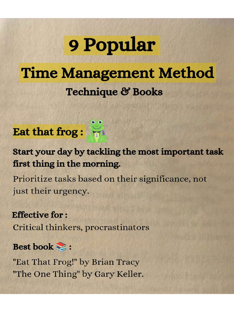 Time Management | PDF