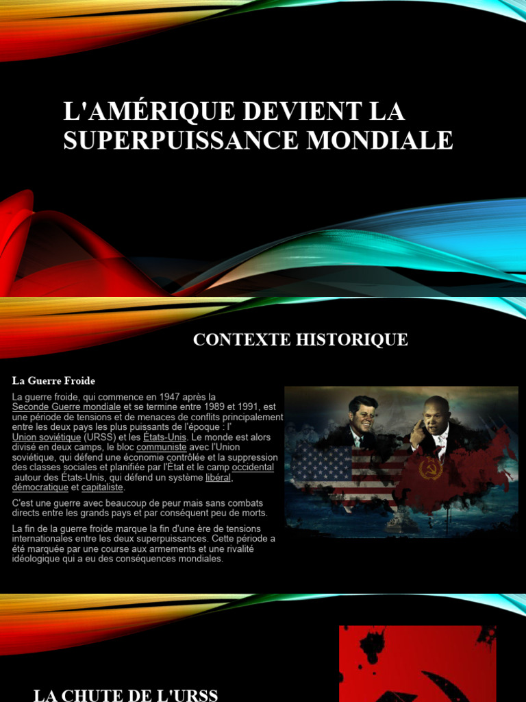 L'Amérique Devient La Superpuissance Mondiale | PDF | Guerre froide ...
