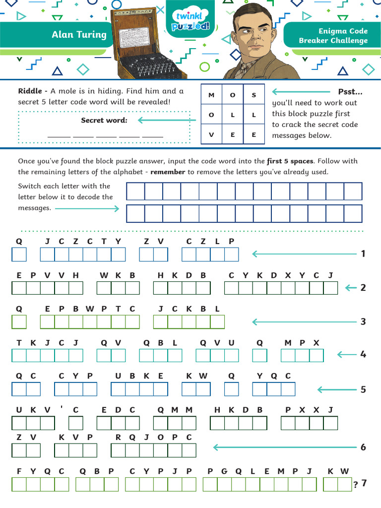 Alan Turing Code Breaker Challenge - Ver - 1 | PDF | Applied ...