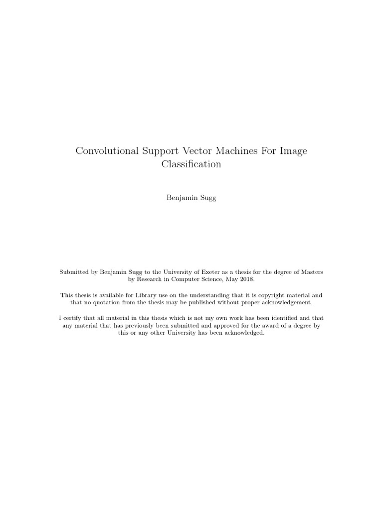 SVM & CNN | PDF | Support Vector Machine | Artificial Neural Network