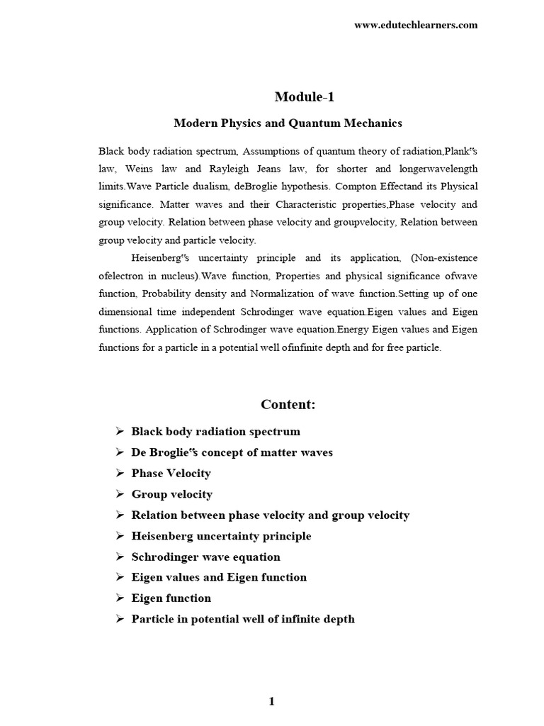 Quantum Notes Pdf Waves Wave Function