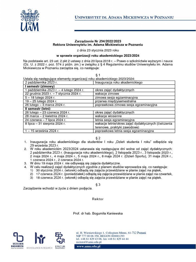 Zarzadzenie-Nr-294 2022 2023 | PDF Zarzadzenie-Nr-294 2022 2023 | PDF