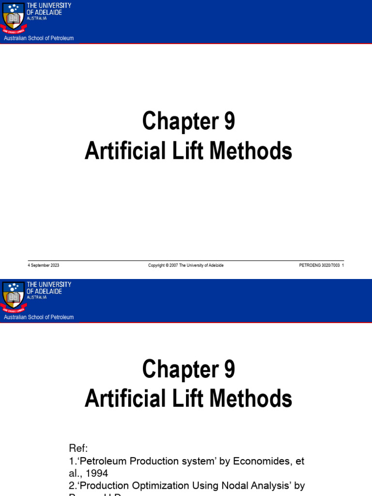 Chapter 9. Artificial Lift Methods - Gas Lift - SV2019 | PDF | Fluid Mechanics | Process Engineering