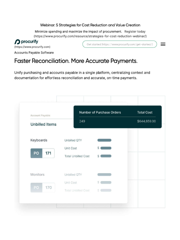 Accounts Payable Software - Procurify | PDF