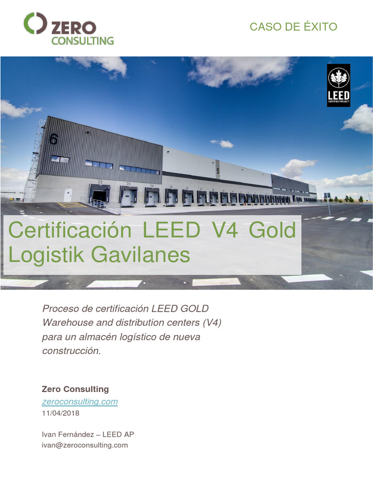 Certificación LEED Gold Logistik Gavilanes | PDF | Encendiendo ...