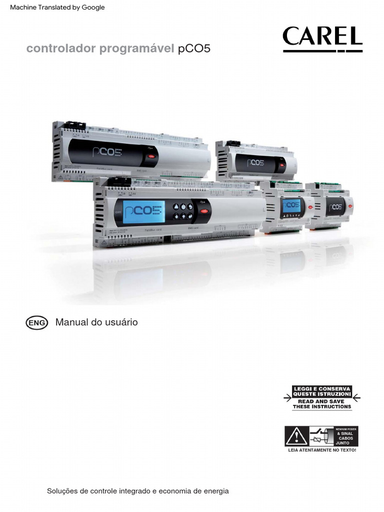Manual do Usuário pCO5 CAREL | PDF | Desperdício | Relé